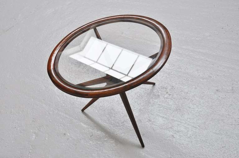 Italian Sputnik Side Table In The Manner Of Gio Ponti 1950 at 1stDibs