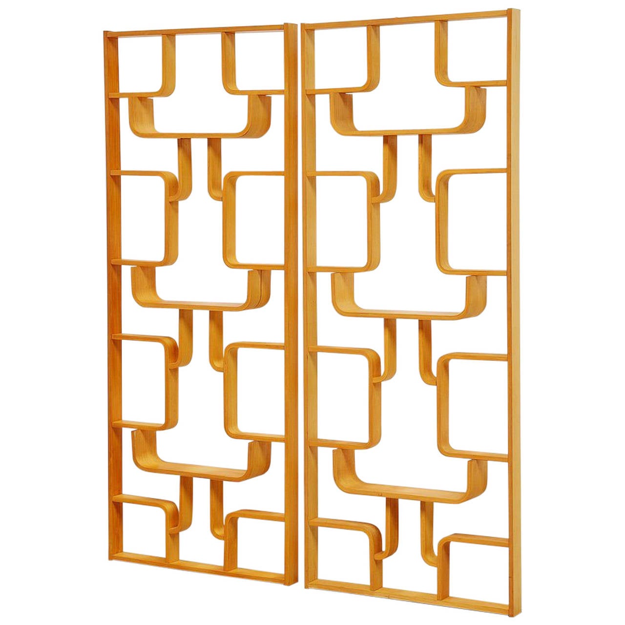 Czech Plywood Room Divider Set by Drevopodnik Holesov, 1960 at 1stDibs ...