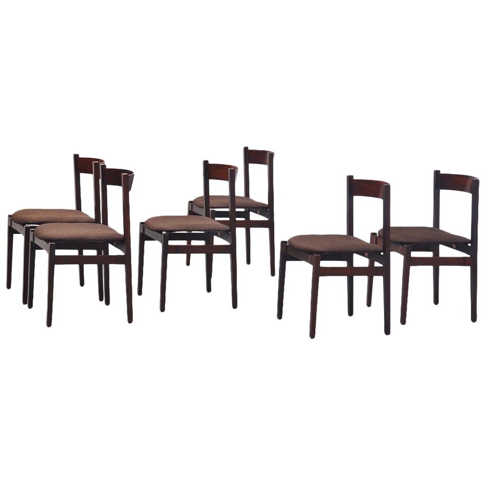 Gianfranco Frattini Dining Chairs Model 104 for Cassina, 1960 at 1stDibs