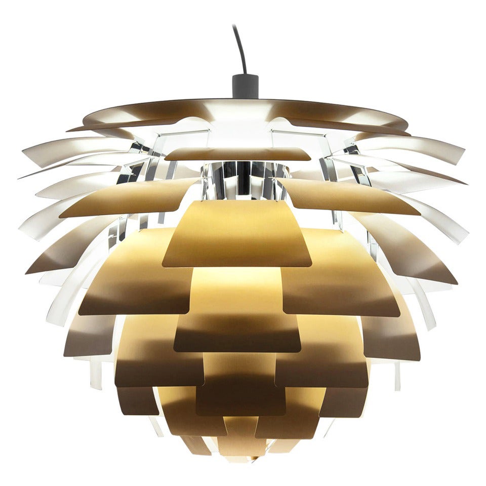 Poul Henningsen Limited Edition Gold Artichoke For Sale at 1stDibs