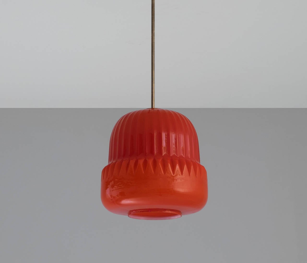 Ceiling Lamps with Red Colored Glass Shade For Sale at 1stDibs