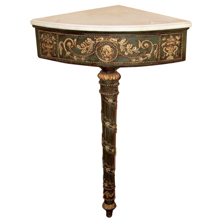 Italian Neoclassical Corner Console Or Table at 1stDibs | corner ...