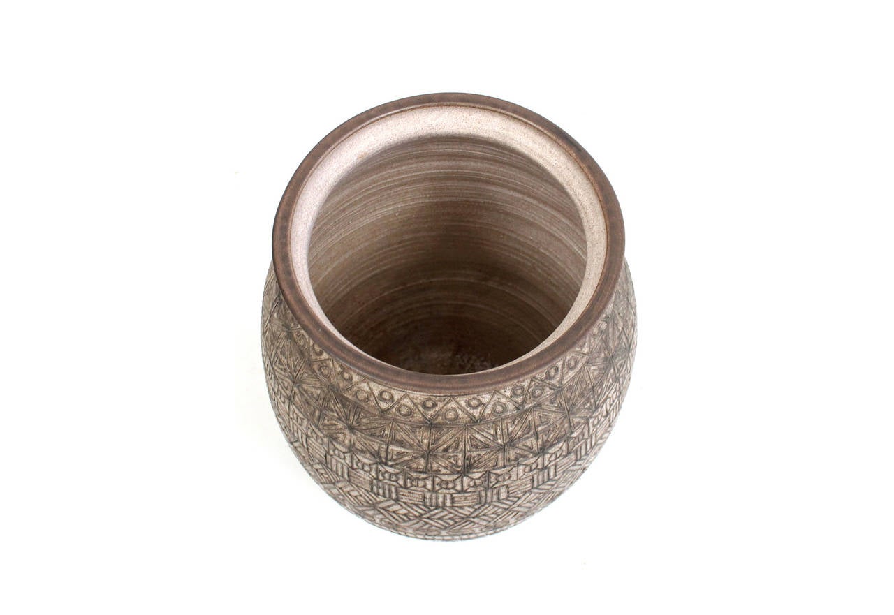 Monumental Studio Pottery Floor Vase by Broudo at 1stDibs