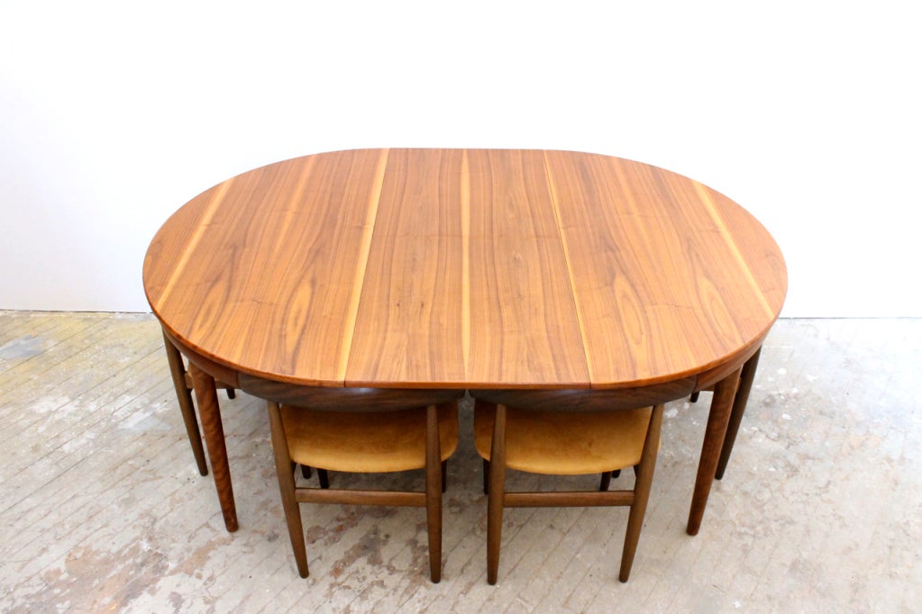 Hans Olsen Dining Table and Six Chairs at 1stDibs