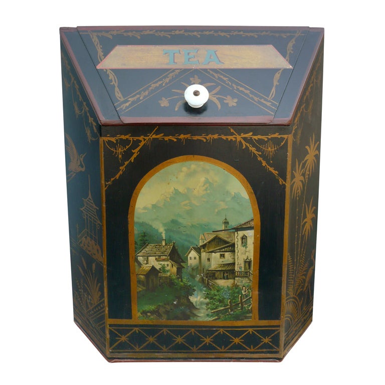 Tole Tea Tins - 6 For Sale on 1stDibs | decorative tea tins