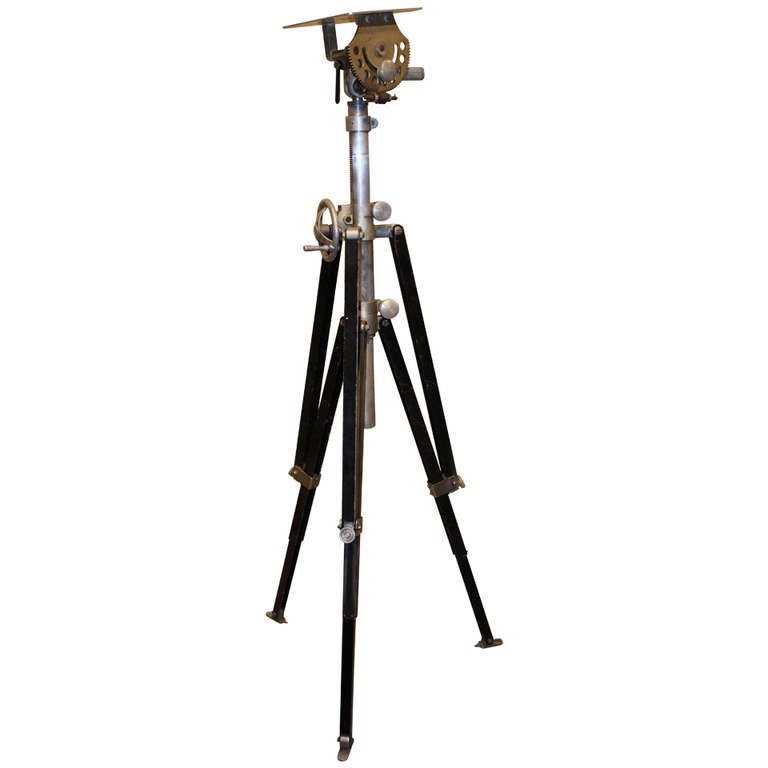 Mid Century Fastax High Speed Camera Tripod at 1stDibs | fastax camera