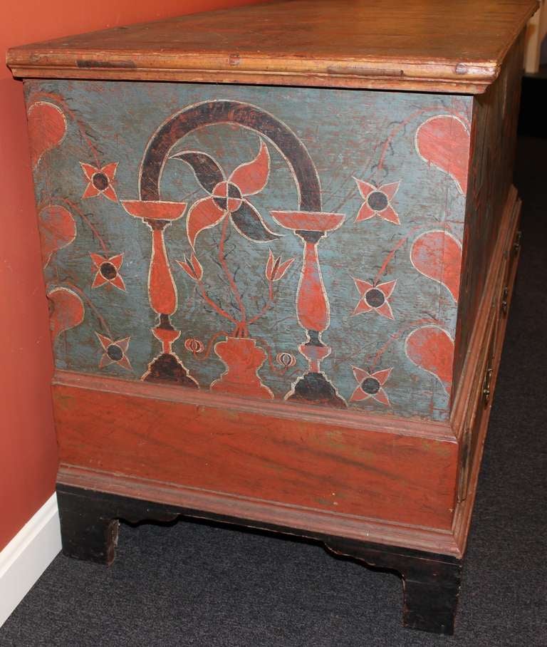 Early 19th Century Berks County, Pennsylvania Painted Dower Chest at ...