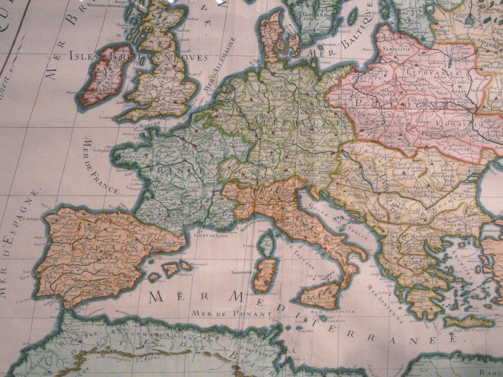 1674 Map of Europe at 1stDibs