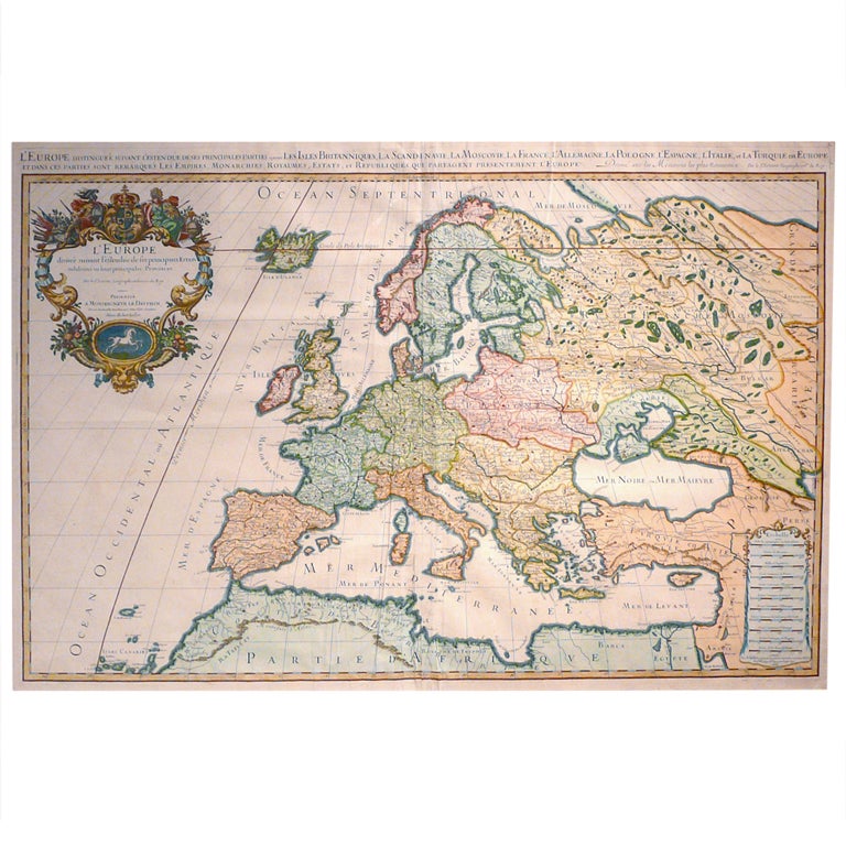 1674 Map of Europe at 1stDibs