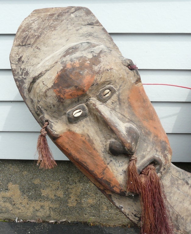 Oceanic Triple Mask Canoe Prow Shield For Sale at 1stDibs | ocean ...