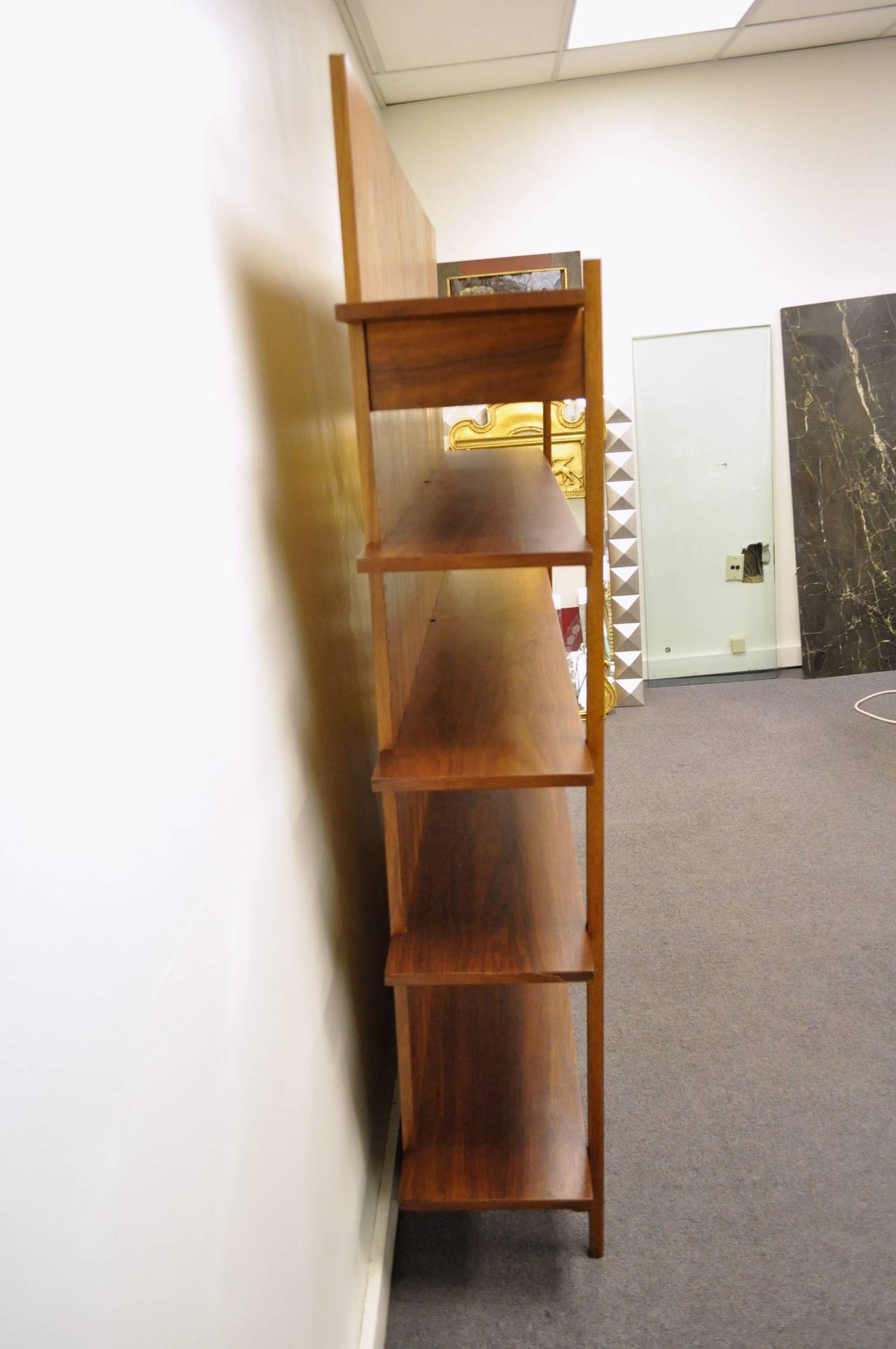 Custom-Crafted Mid-Century Modern Teak Bookcase in the Danish Taste at ...