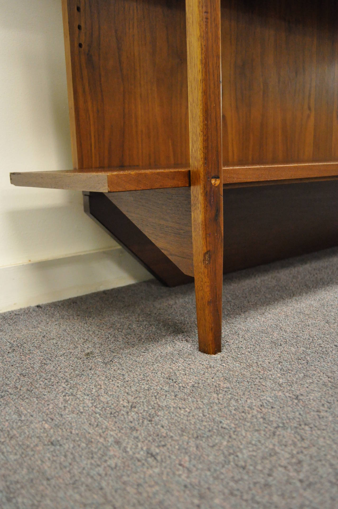 Custom-Crafted Mid-Century Modern Teak Bookcase in the Danish Taste at ...