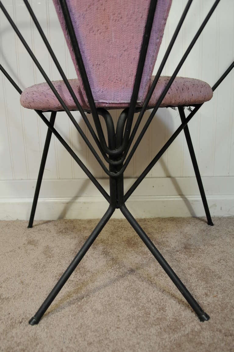 Vintage Wrought Iron Hoop Lounge Chair after Jean Royere and Tony Paul ...