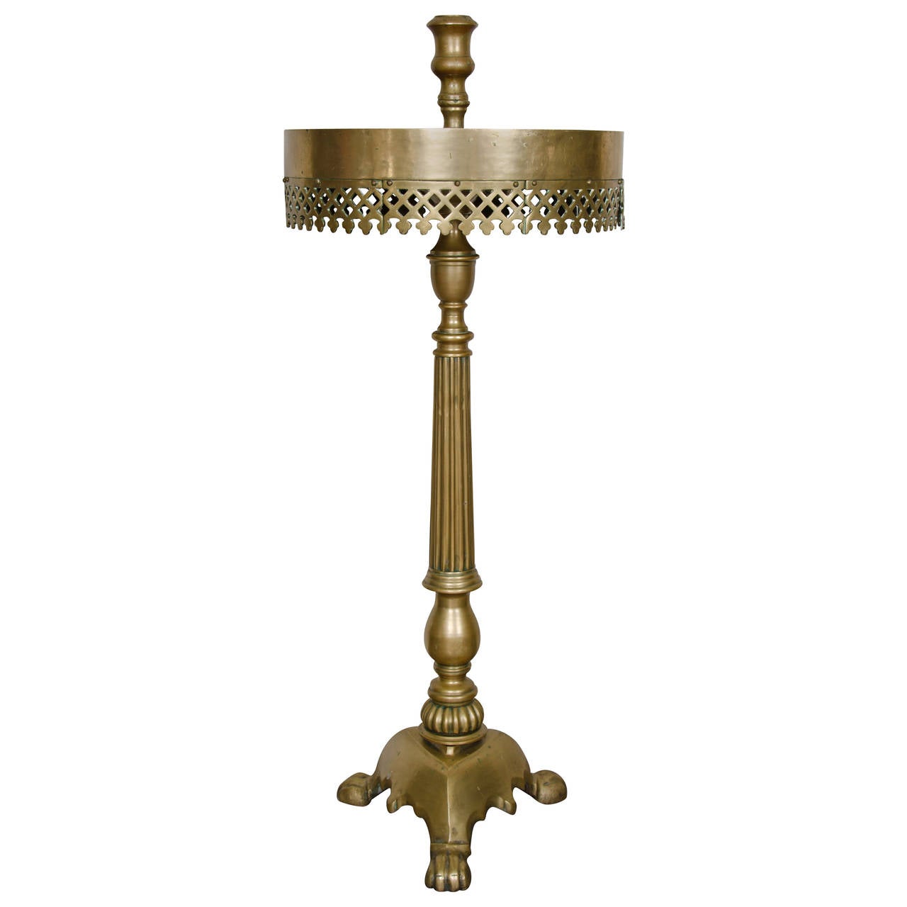 Antique Greek Orthodox Solid Brass Candelabrum Candle Stand at 1stDibs ...