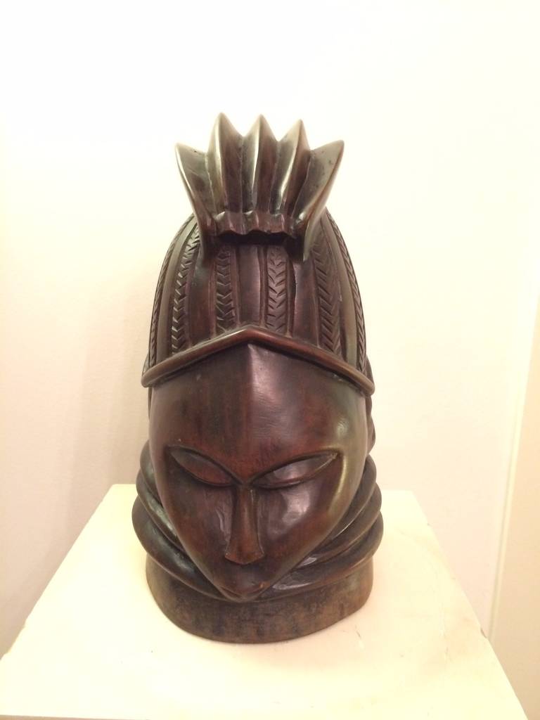 A Mende Sowei Mask For Sale at 1stDibs | wooden sowei initiation mask ...