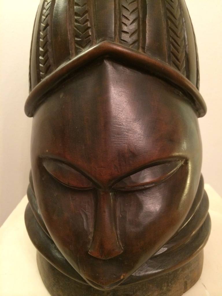 A Mende Sowei Mask For Sale at 1stDibs | wooden sowei initiation mask ...