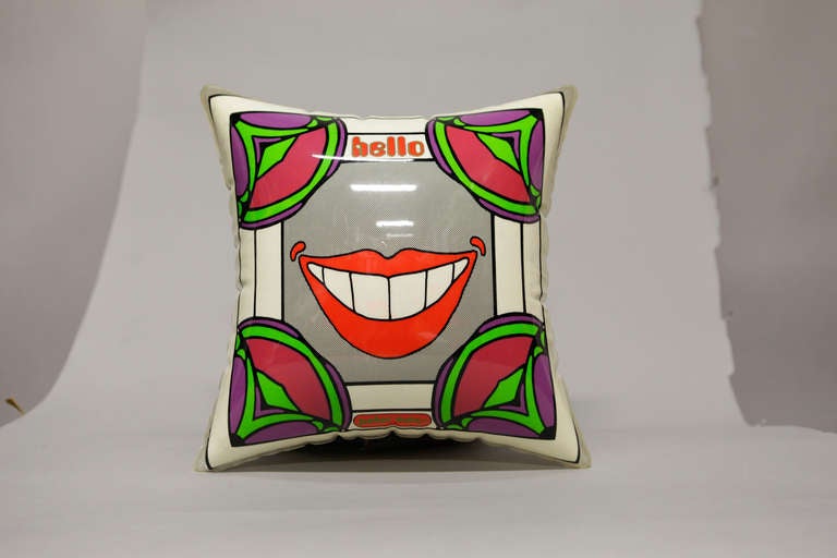 Pair of Pop Art Psychedelic Pillows by Artist Peter Max For Sale at ...