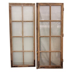 French Antique Window in Wood (Solid Oak) Early 1800s from Paris ...