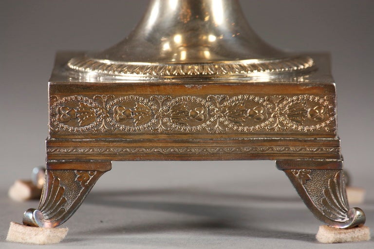 Silver mounted crystal jam pot with greyhounds For Sale at 1stDibs