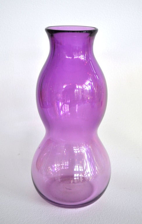 Eva Zeisel Glass Vase For Sale at 1stDibs