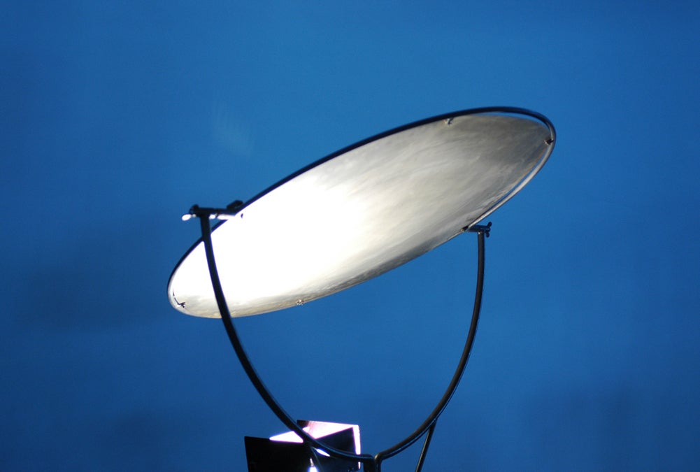 Cast Iron Photo Reflector Lamp For Sale at 1stDibs