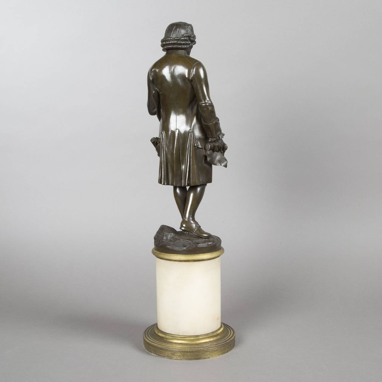 Bronze Sculpture of Jean-Jacques Rousseau, Late 18th Century For Sale ...