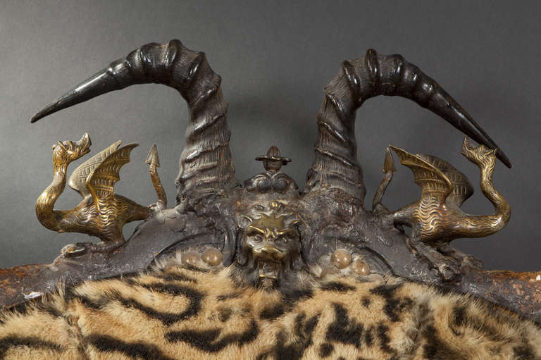 Michel Haillard Pair of Caligula Throne-Armchairs at 1stDibs