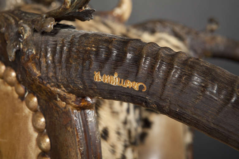 Michel Haillard Pair of Caligula Throne-Armchairs at 1stDibs