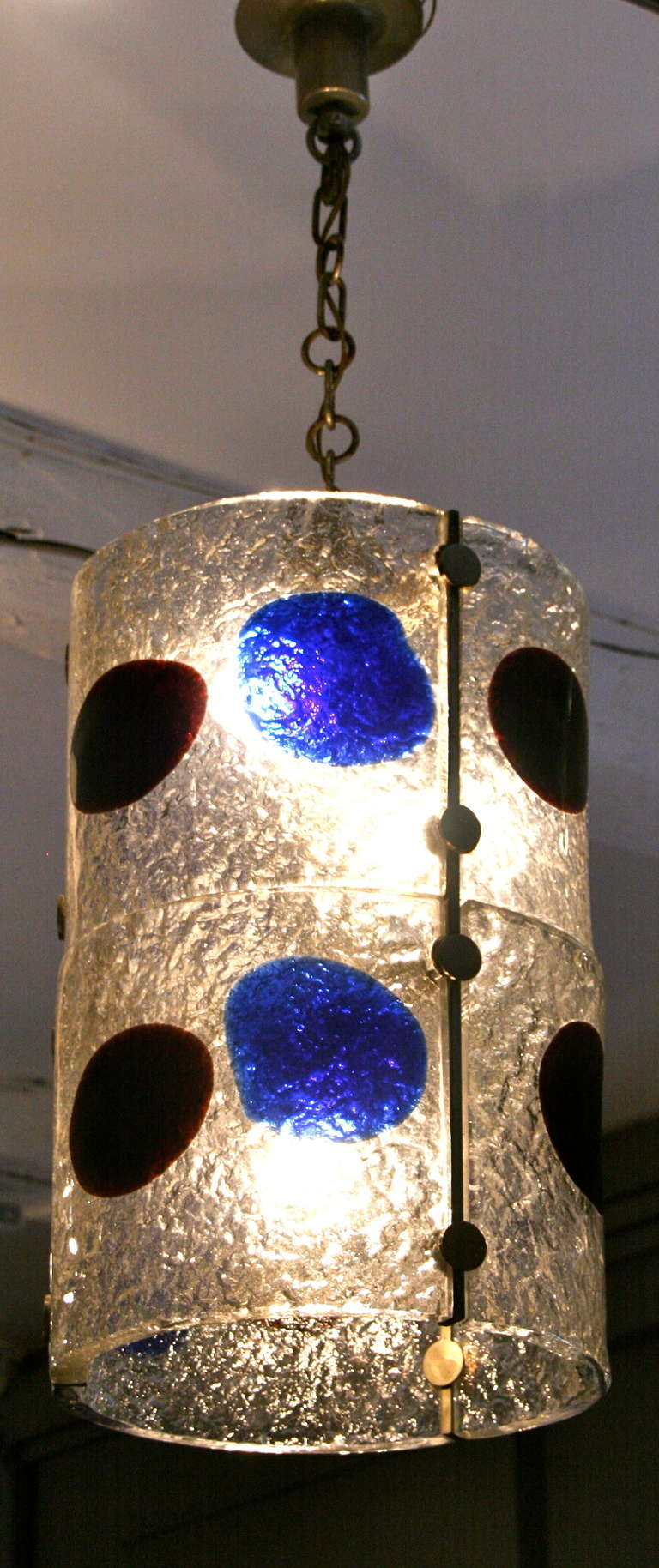 Murano Glass Luster, Venini Production, circa 1975. For Sale at 1stDibs
