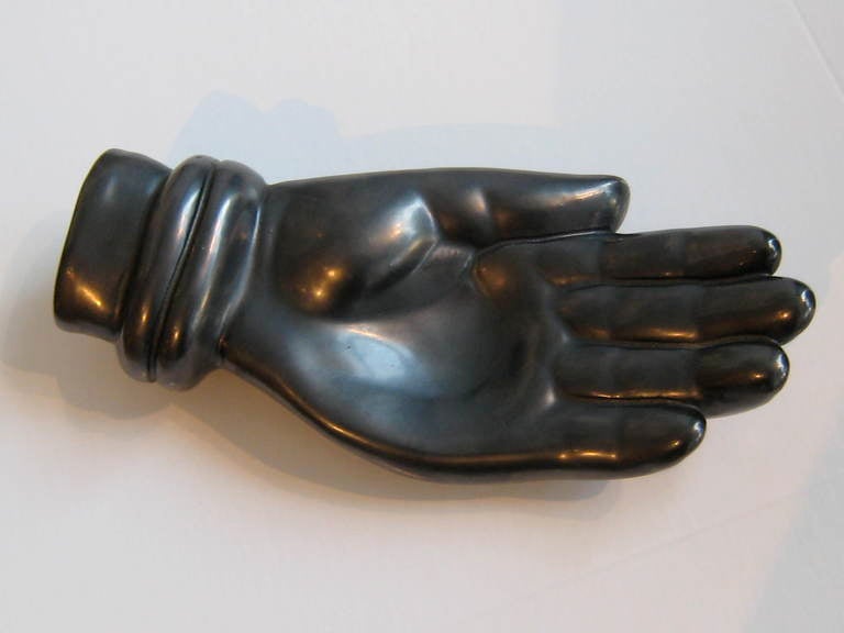 Surrealist Ceramic Hand Sculpture by Jean Marais at 1stDibs