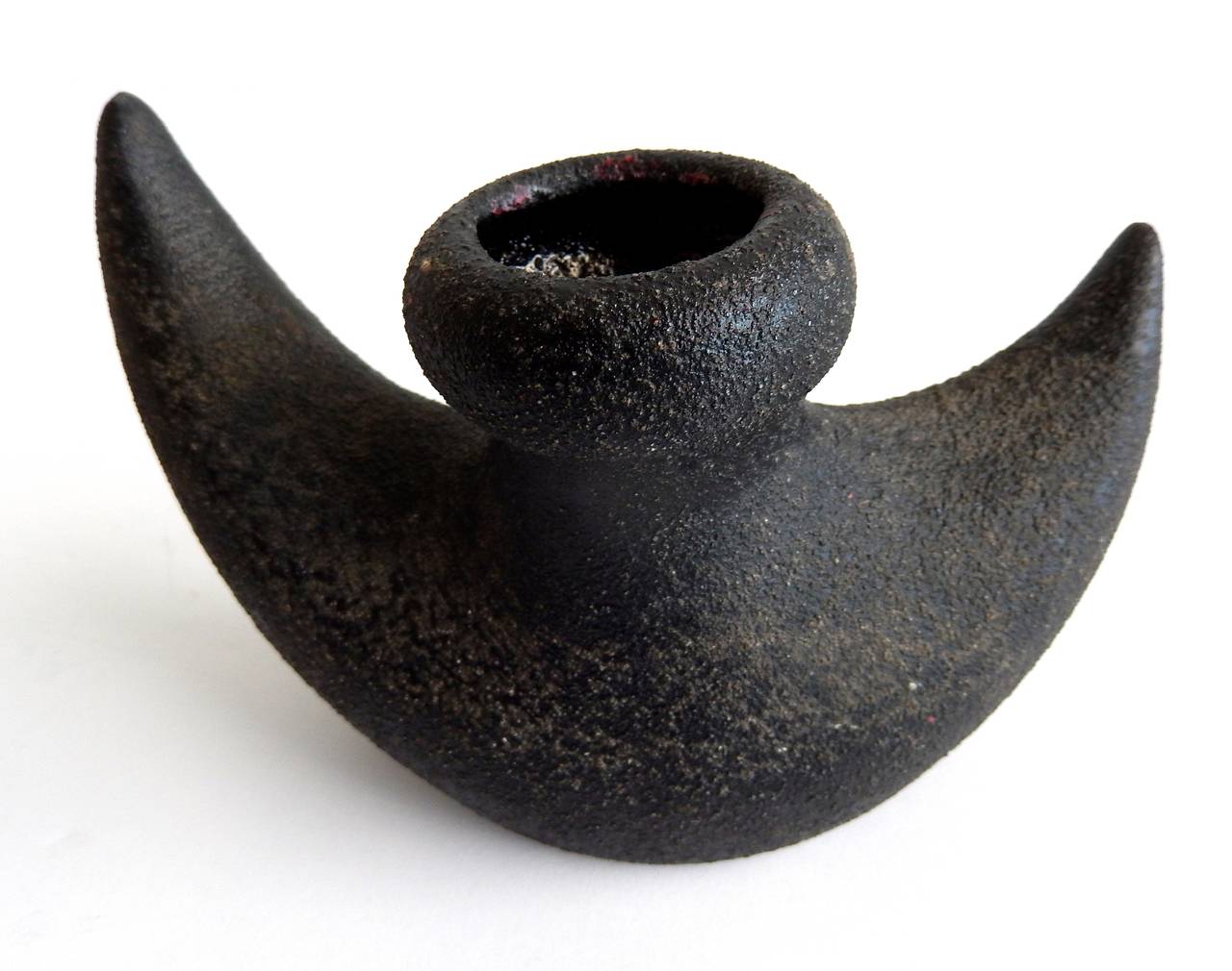 Gilbert Valentin Mid-Century French Ceramic Candlestick, Vallauris at ...