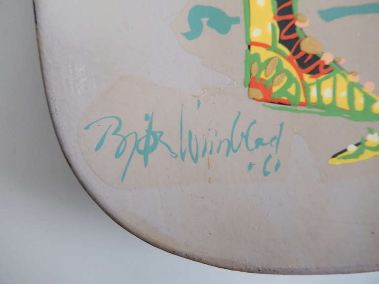 Rare Set of Three Wall Plaques by Bjorn Winblad, 1960 at 1stDibs