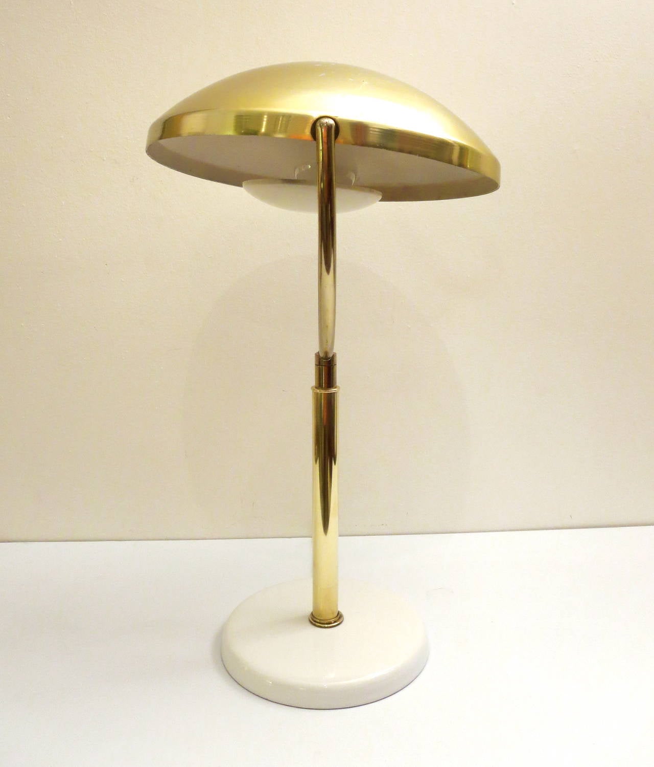 Mid-Century Modern Brass Desk or Table Lamp by Laurel Lighting at 1stDibs