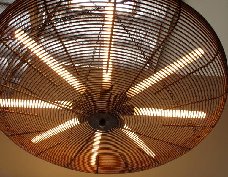 Industrial Chandelier Created With Repurposed Materials at 1stDibs