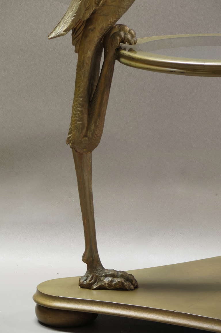 Unusual Bird and Serpent Side Table, ca. 1950s at 1stDibs