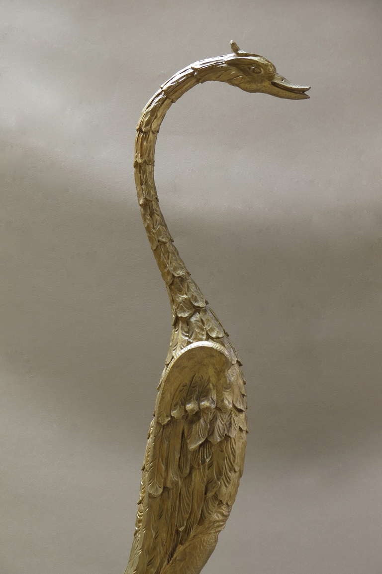 Unusual Bird and Serpent Side Table, ca. 1950s at 1stDibs