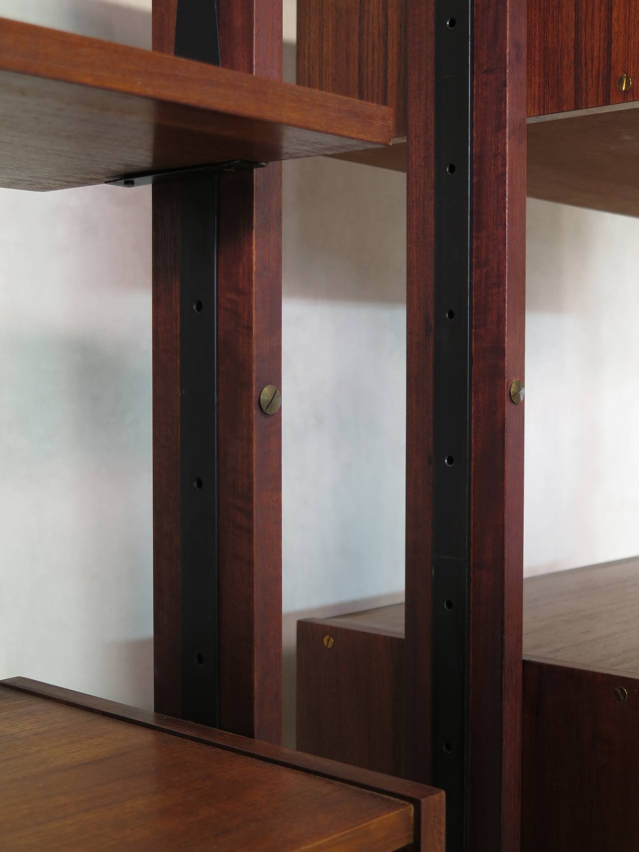 Pair of Modular Bookcases, Italy 1950s at 1stDibs