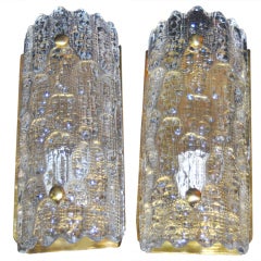 Sconces by Carl Fagerlund for Orrefors/ 4 available at 1stDibs