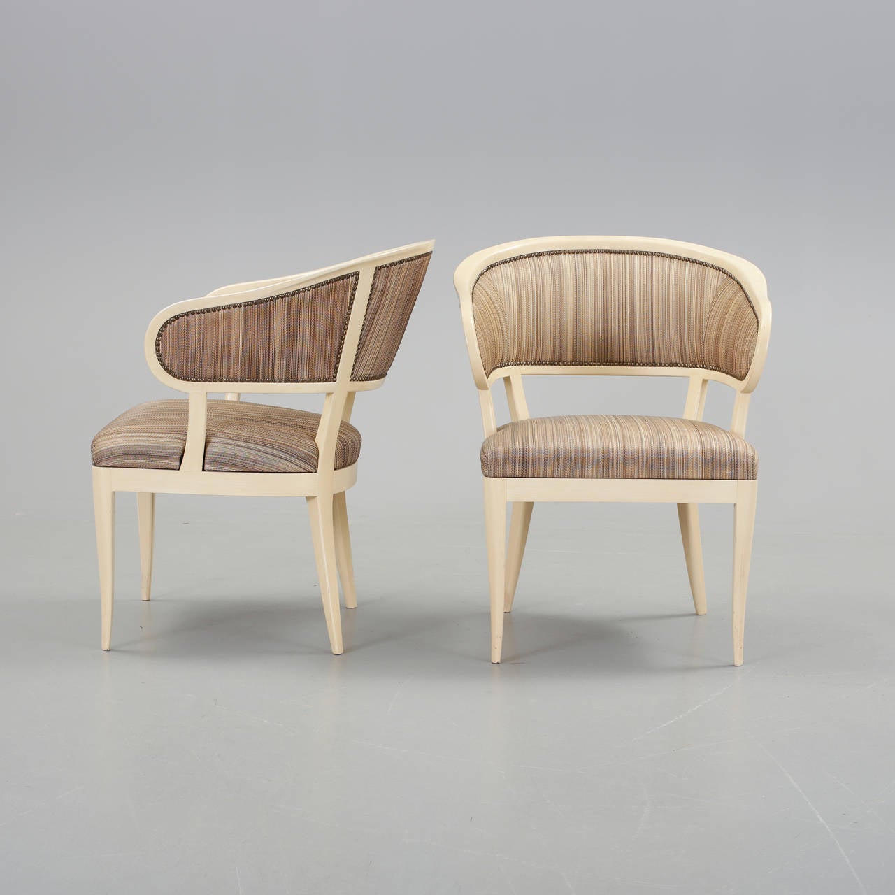Pair of "Jonas Love" Chairs by Carl Malmsten For Sale at 1stDibs