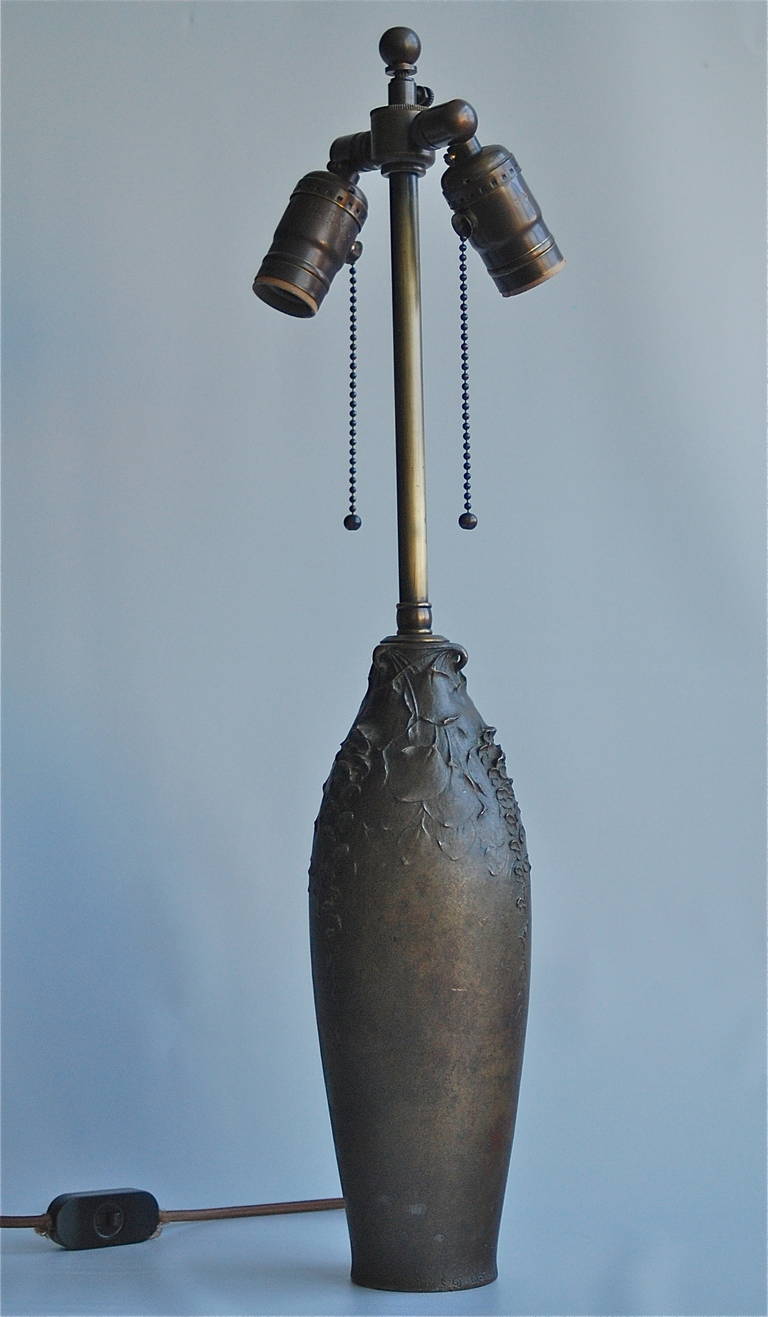 Bronze Table Lamp by Elisa Cook and Hugo Elmquist at 1stDibs