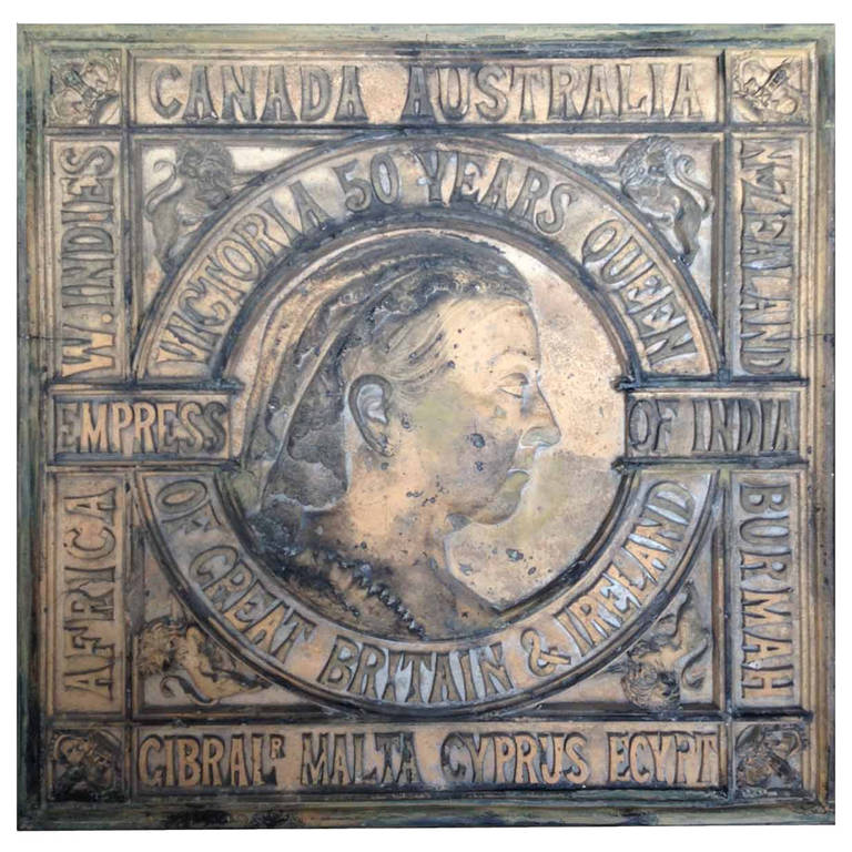 Queen Victoria Commemorative Plaque at 1stDibs