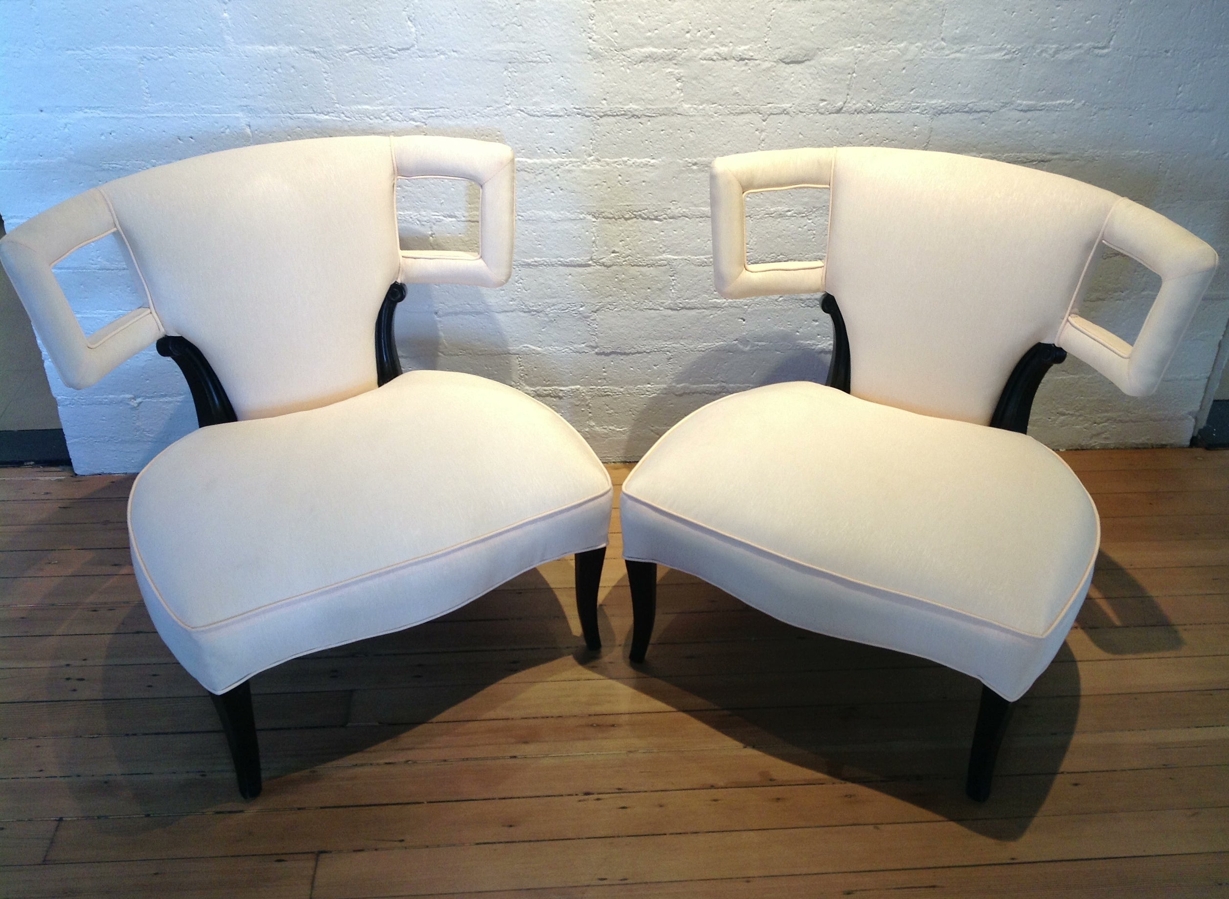 A pair of Sculptural Grosfeld House Side Chairs at 1stDibs
