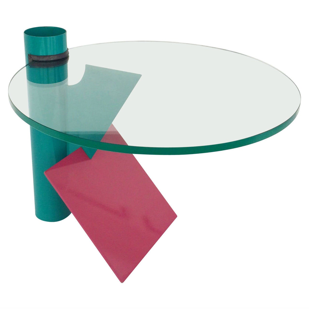 Memphis Style Side Table, circa 1980s For Sale at 1stdibs