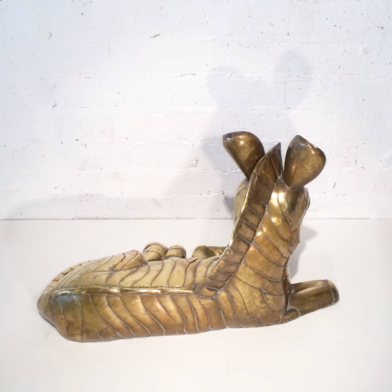 Brass Zebra Sculpture by Sergio Bustamante at 1stDibs