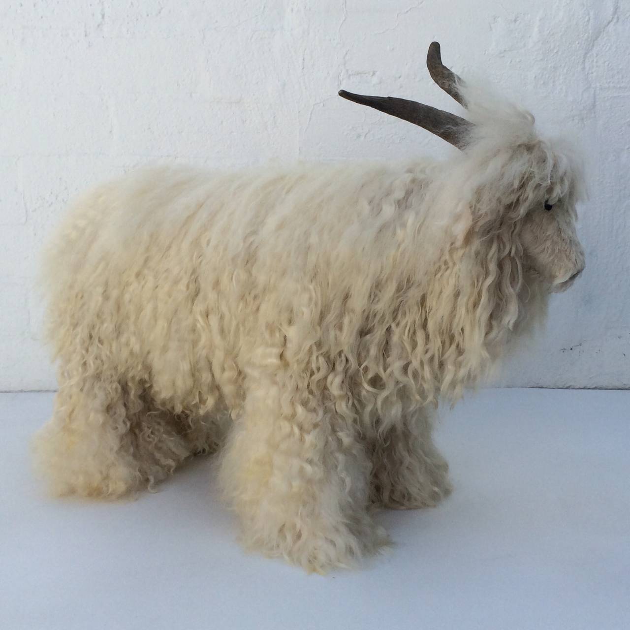 Icelandic Sheep Ottoman in the manner of Lalanne. at 1stDibs | goat ottoman