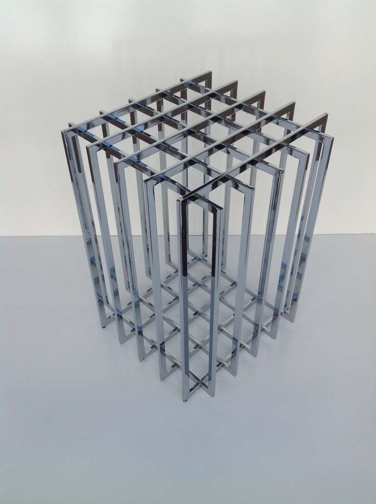 Sculptural Grid Table Base designed by Pierre Cardin at 1stDibs