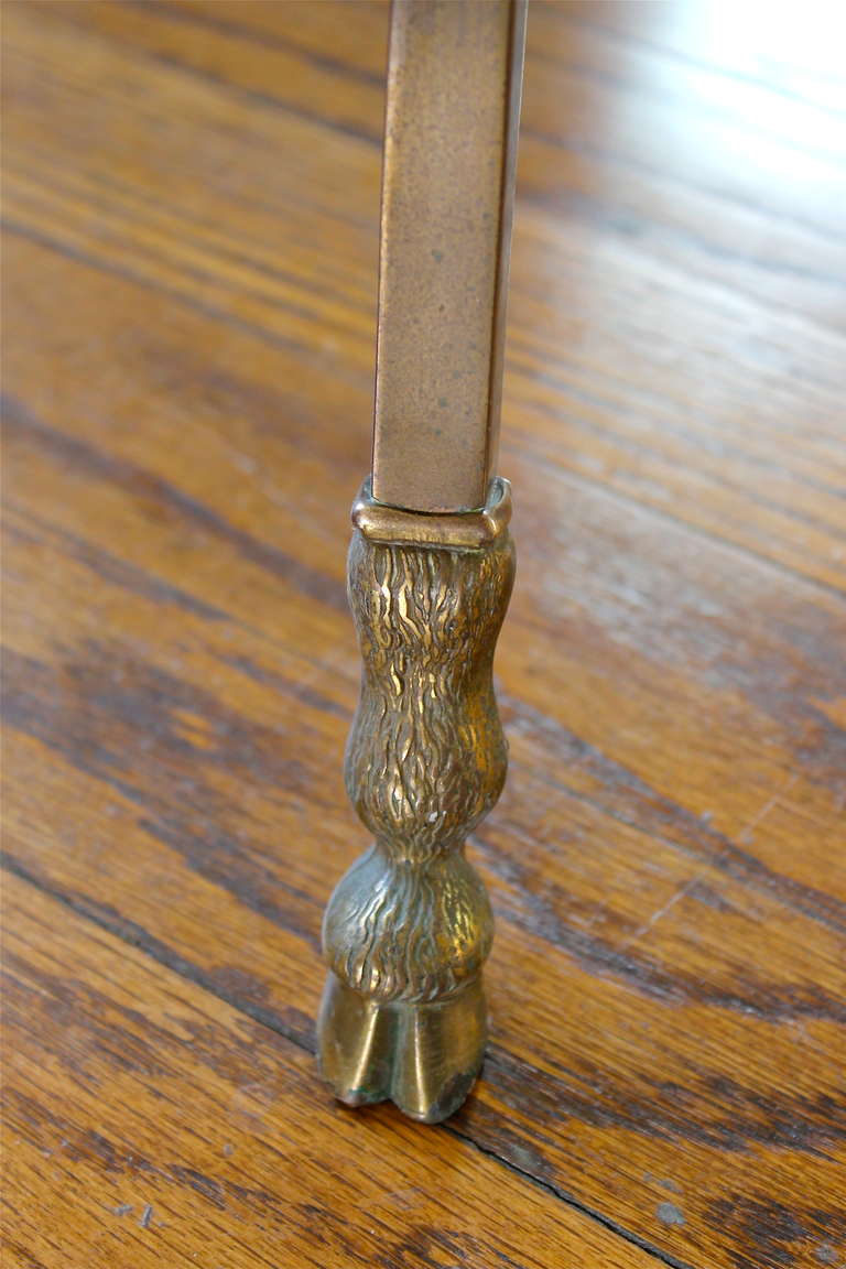 Large Italian Brass Rams Head Coffee Table at 1stDibs