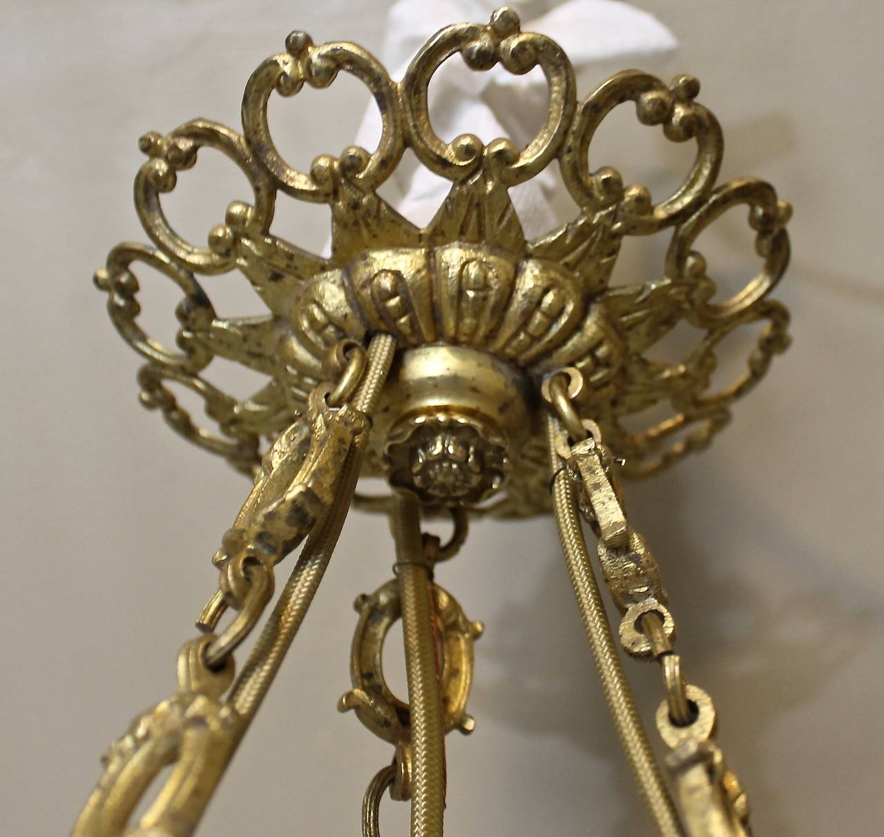 French Alabaster Ceiling Pendant Light at 1stDibs