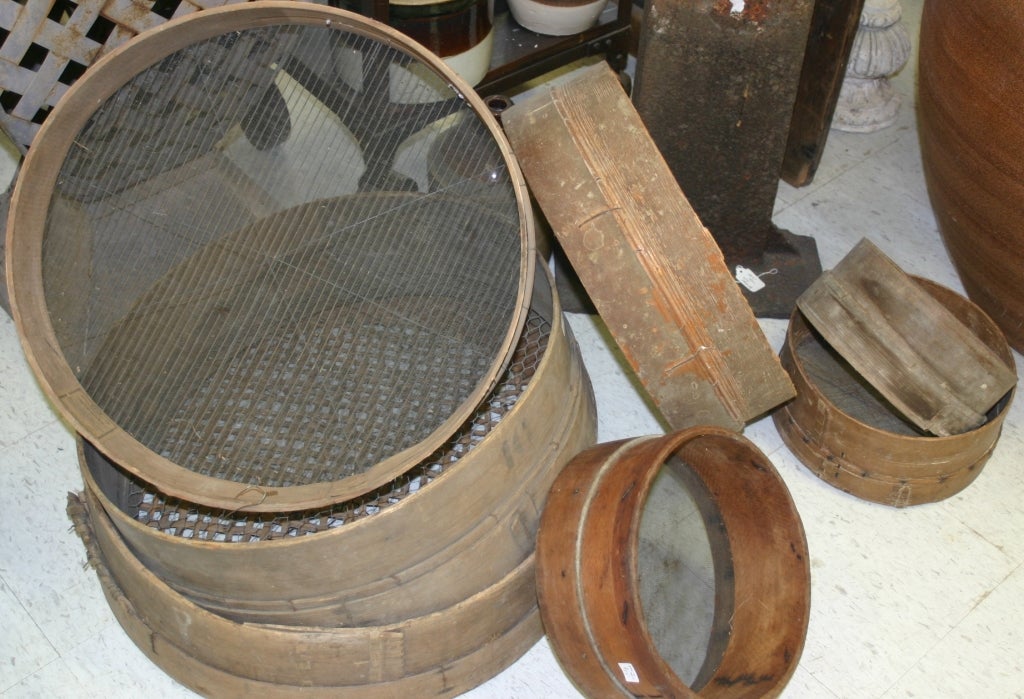 Antique Assorted Sieves For Sale at 1stDibs