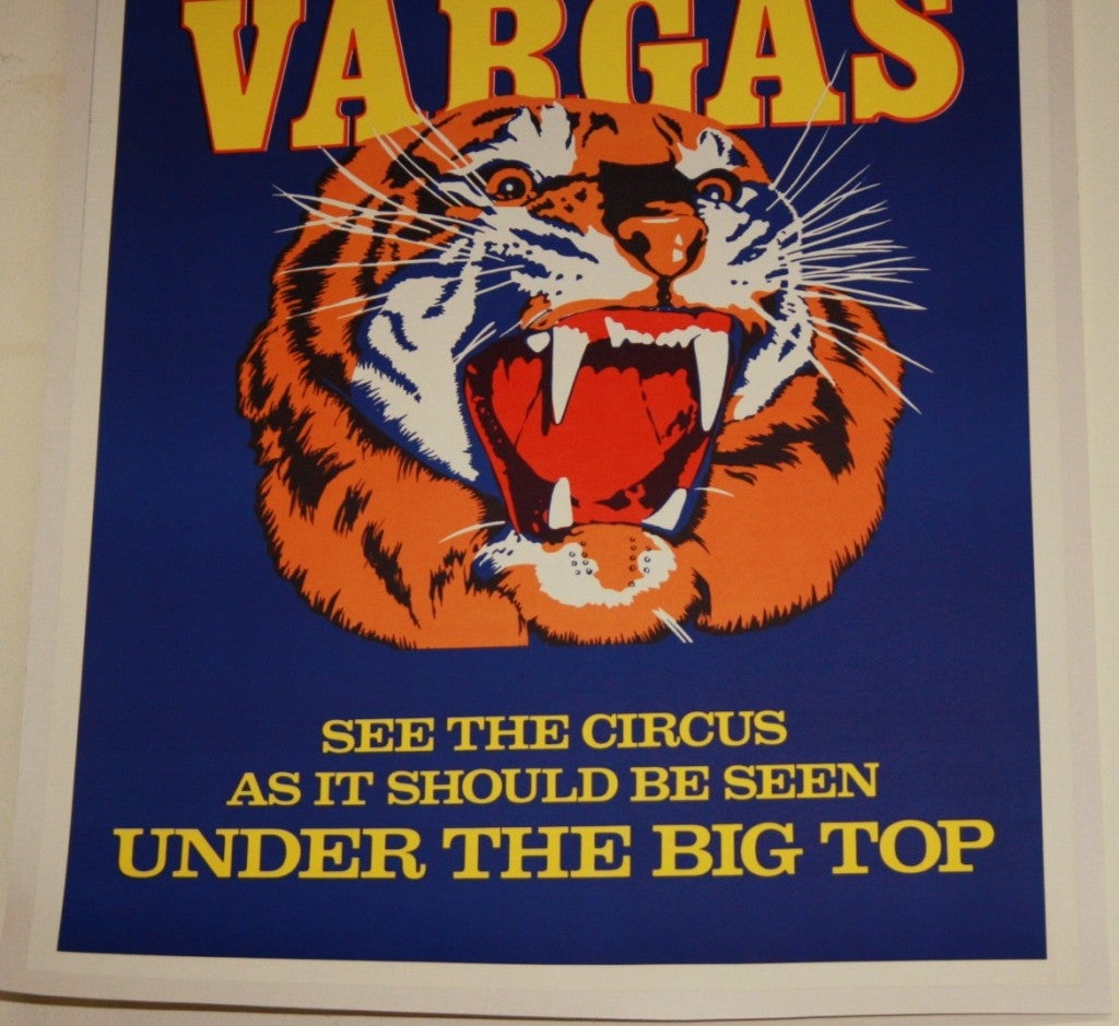 Circus Vargas Poster circa 1965 For Sale at 1stDibs